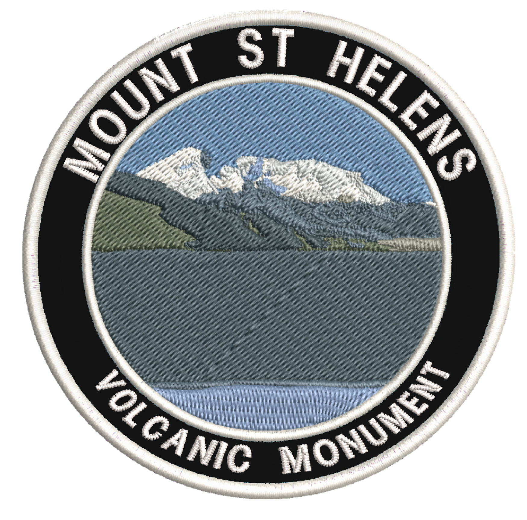 Mount St. Helens Monument Patch Embroidered iron-on Applique Travel ...
