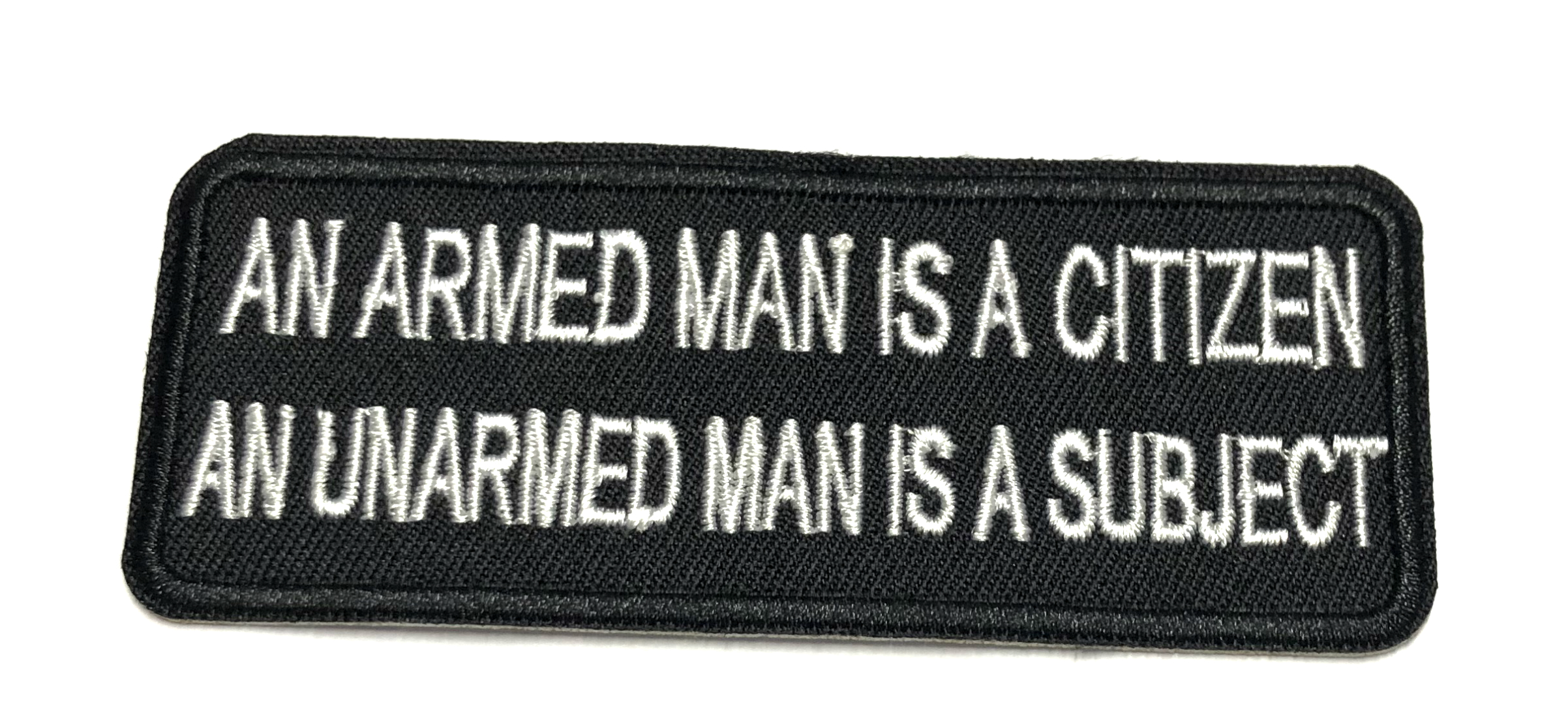 An Armed Man Is A Citizen Patch 4" Embroidered Iron-On Applique US ...